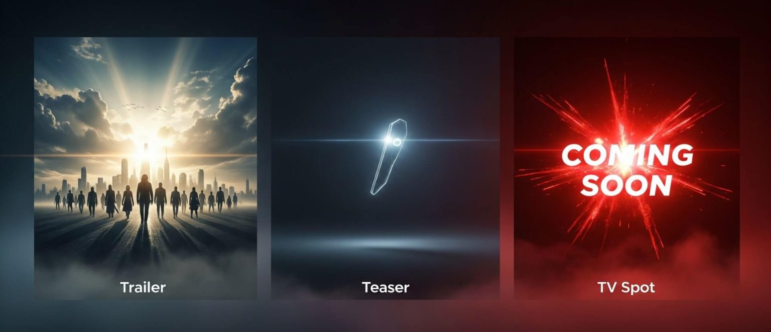 Trailer vs Teaser vs TV Spot: Key Differences Explained (2026)